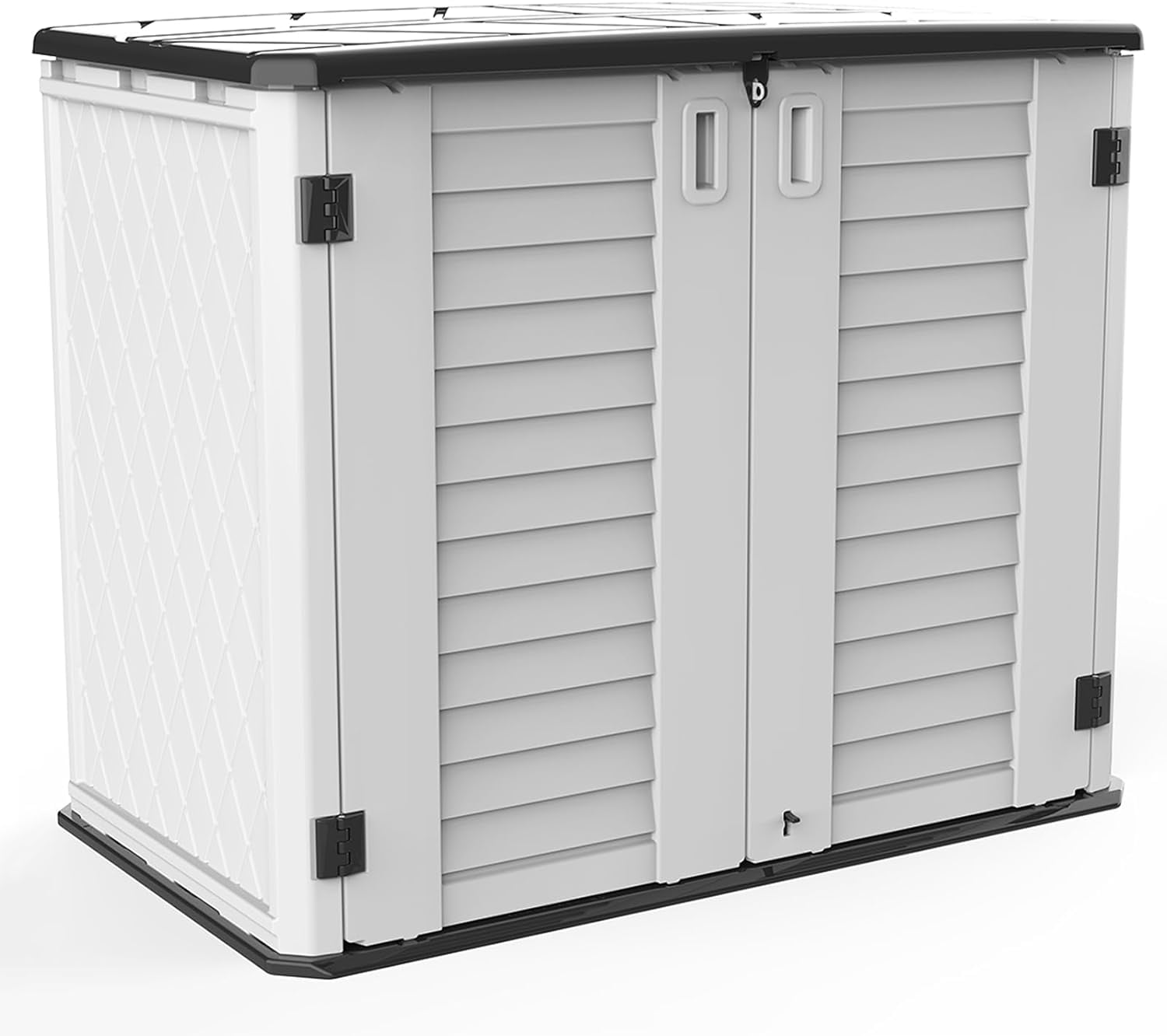 Horti Cubic Horizontal Storage Shed, Multi-Purpose Outdoor Storage Box ...