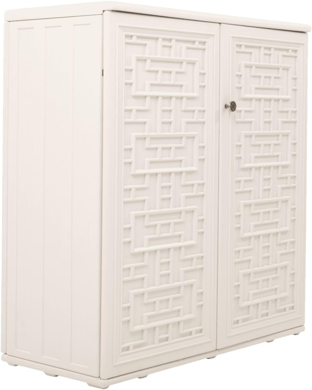 Horti Cubic Resin Storage Cabinet with Doors and 1 Shelf, Indoor ...
