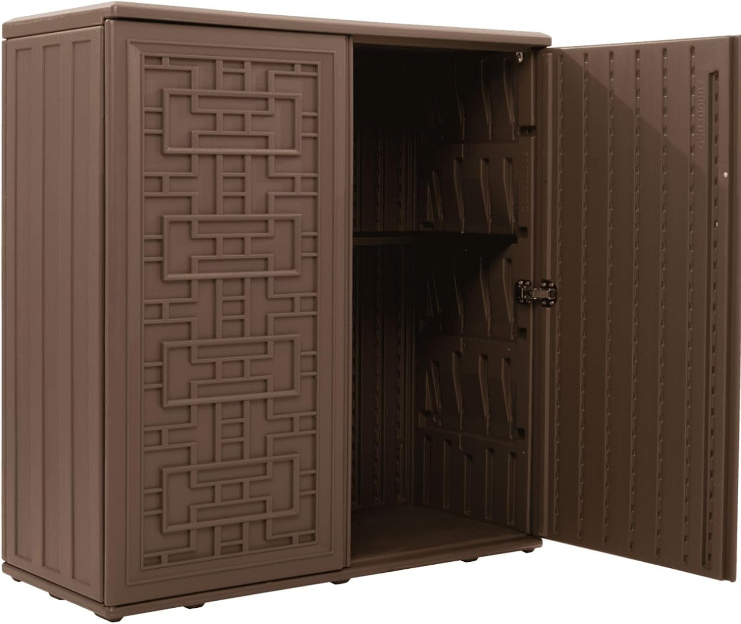 Horti Cubic Resin Storage Cabinet with Doors and 1 Shelf, Indoor ...