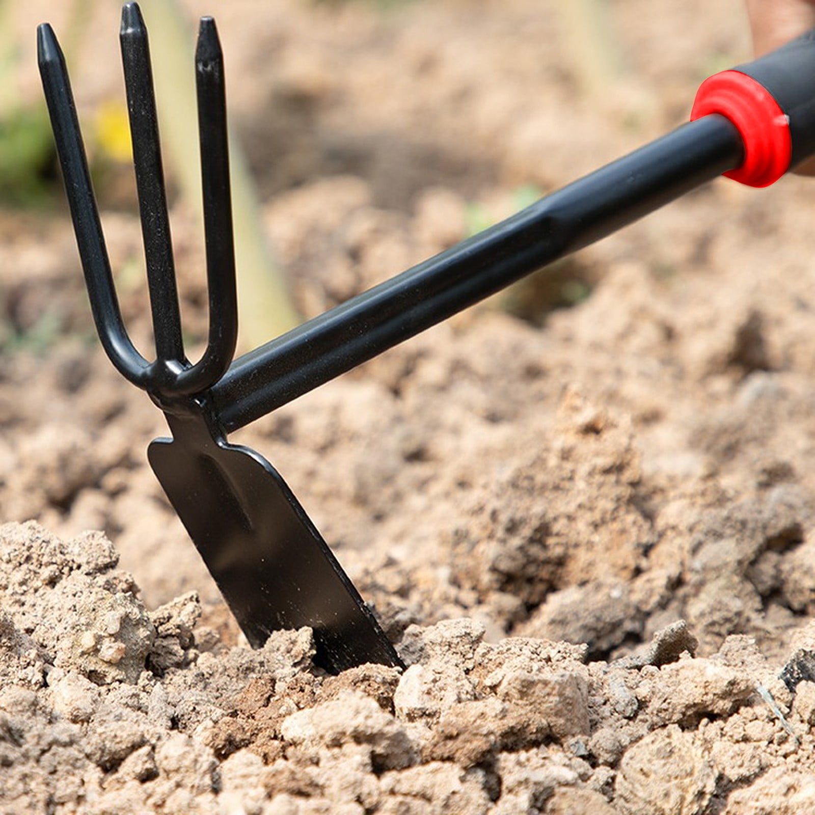 Horticultural Hand Rake Metal Gardening Tool for Flower and Vegetable ...