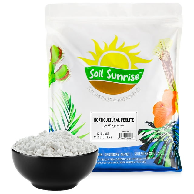 Soil Sunrise Premium Horticultural Perlite (12 Quarts); Soil Additive ...