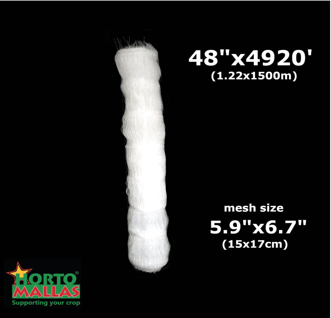 Hortomallas Professional Grade Vegetable Support Trellis Netting Roll ...