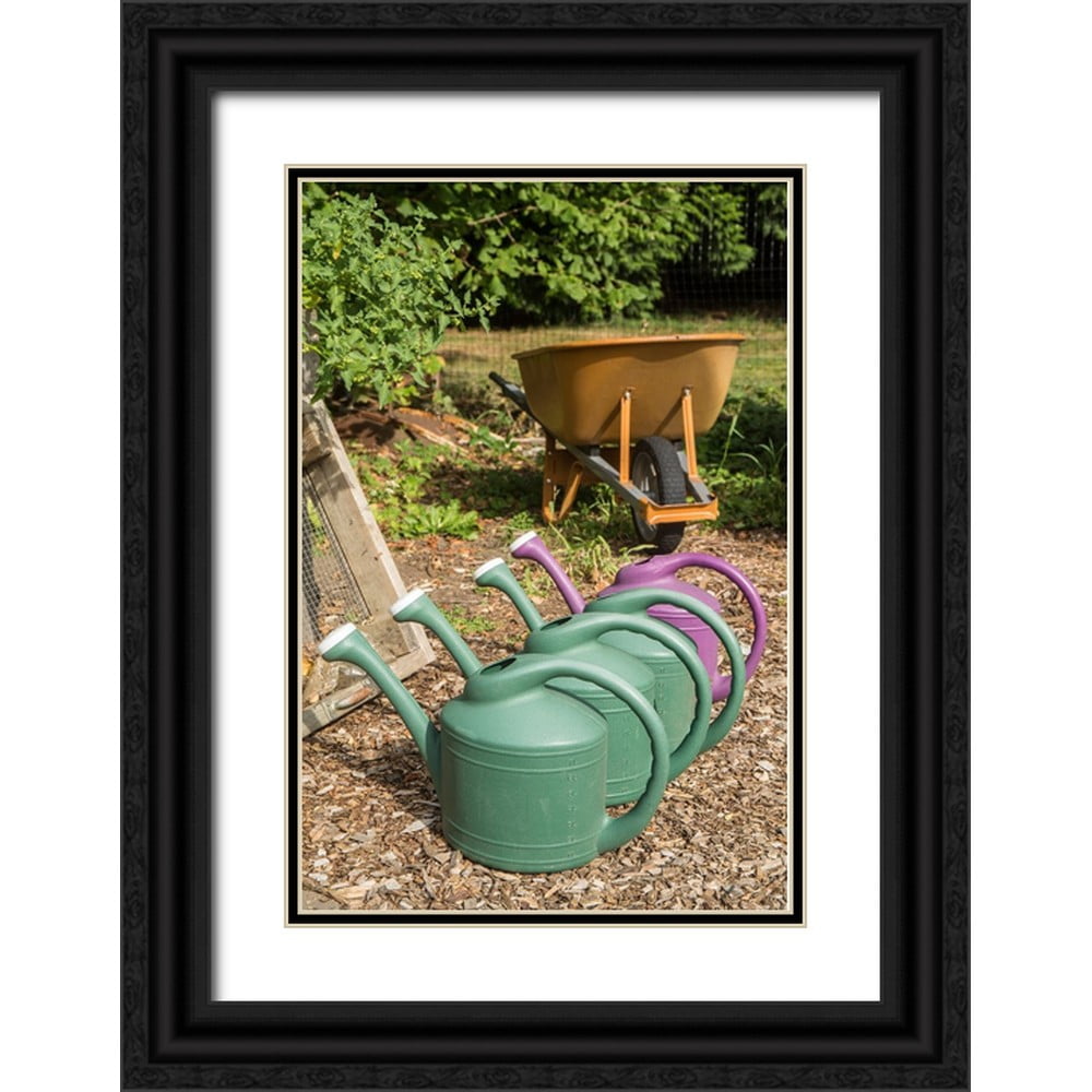 Horton, Janet 17x24 Black Ornate Wood Framed with Double Matting Museum ...