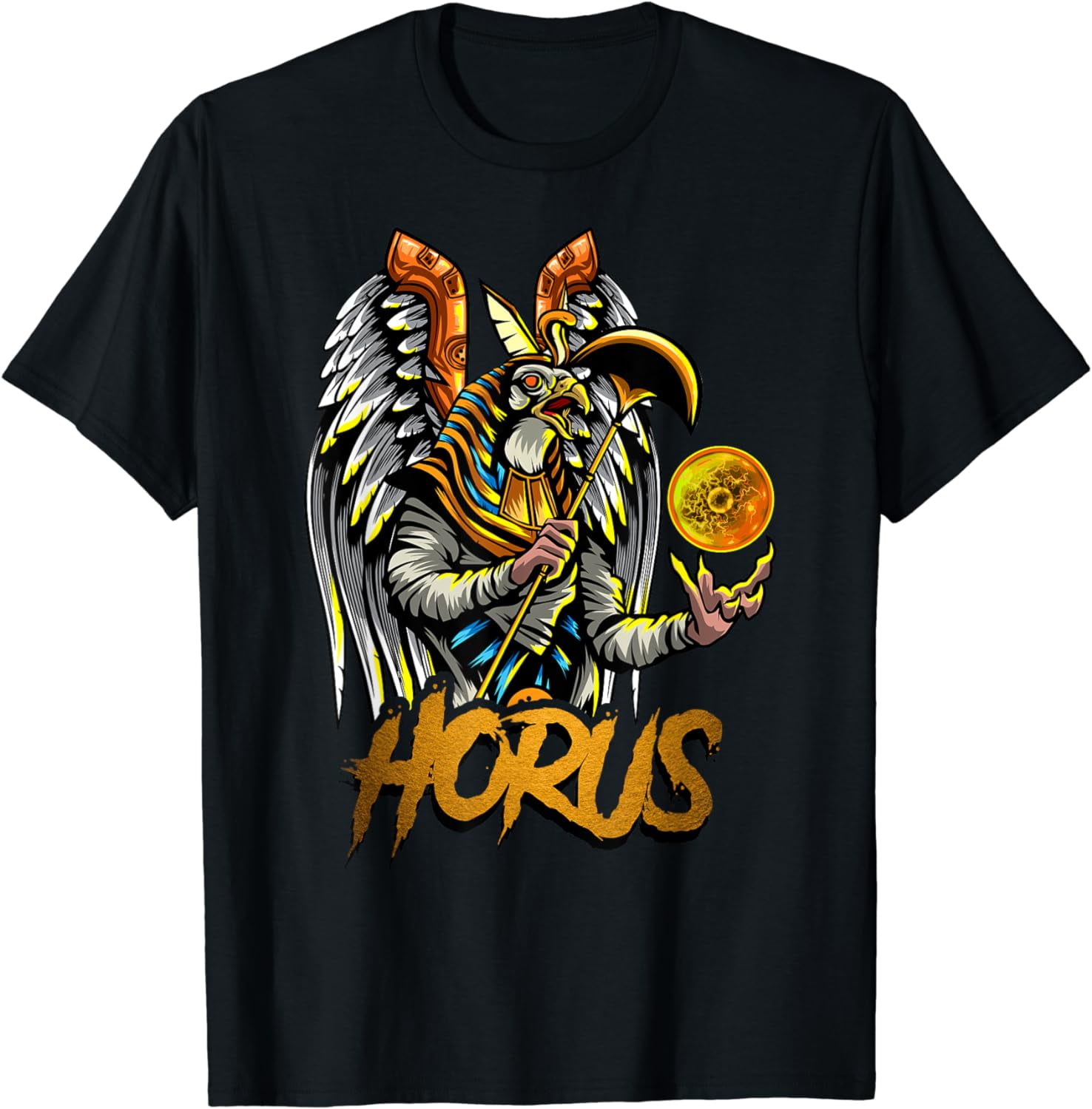 Horus Egypt Falcon Headed God Ancient Egyptian Mythology T-Shirt - Walmart.com