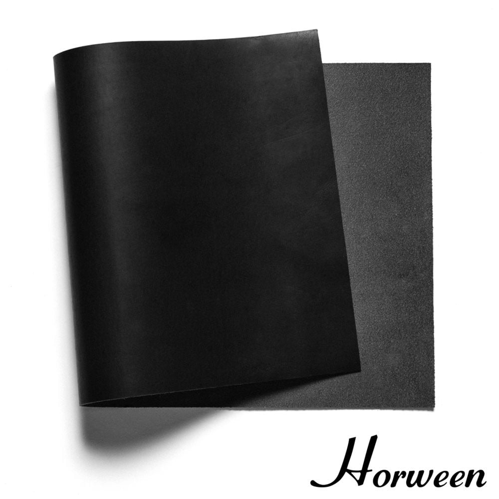 Horween Dublin Leather Panel, Black - Walmart.com