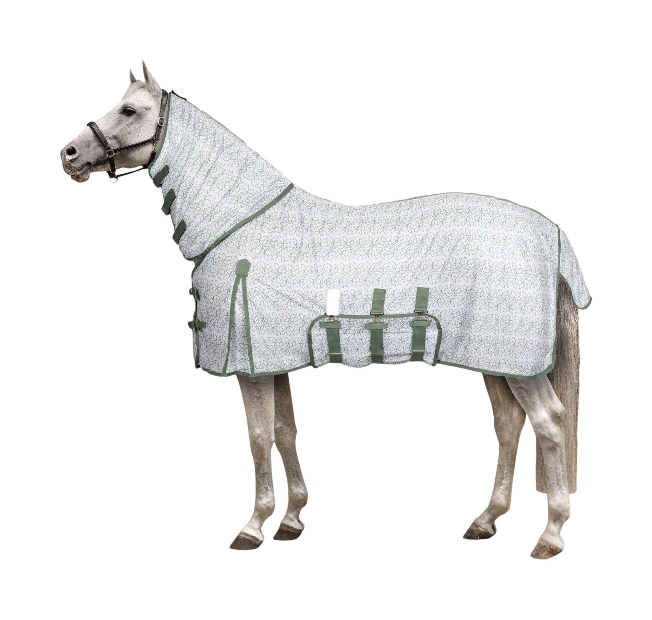 Horze Defender Full Protection Horse Fly Sheet with Attached Neck Cover ...