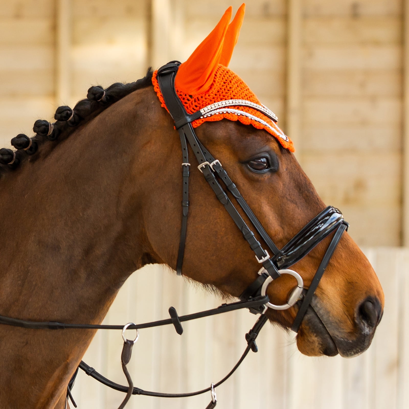 Horze Grayson Classic Dressage Ergonomic Bridle - Walmart.com