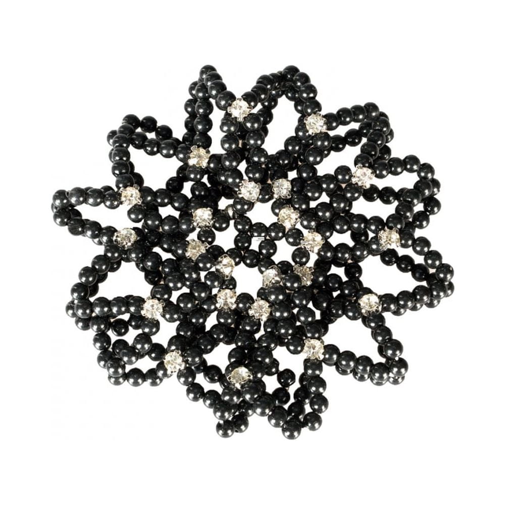 HORZE Pearl Hair Net - Black - One Size - Walmart.com