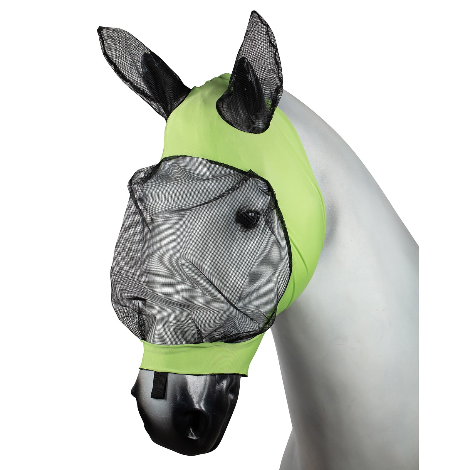 Horze Soft Stretch Breathable Lycra Mesh Insect Fly Mask with Ear ...