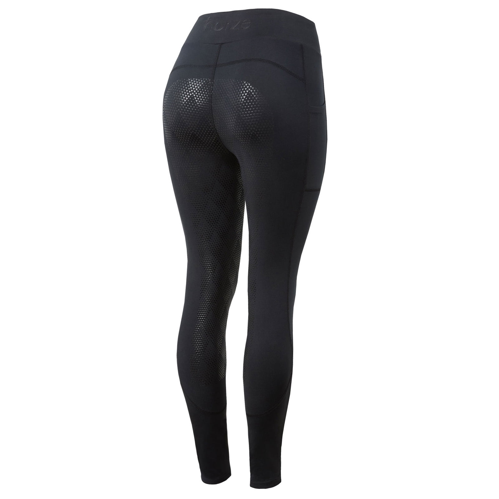 Horze Tifa Womens High Waist Full Seat Tights with Phone Pocket ...