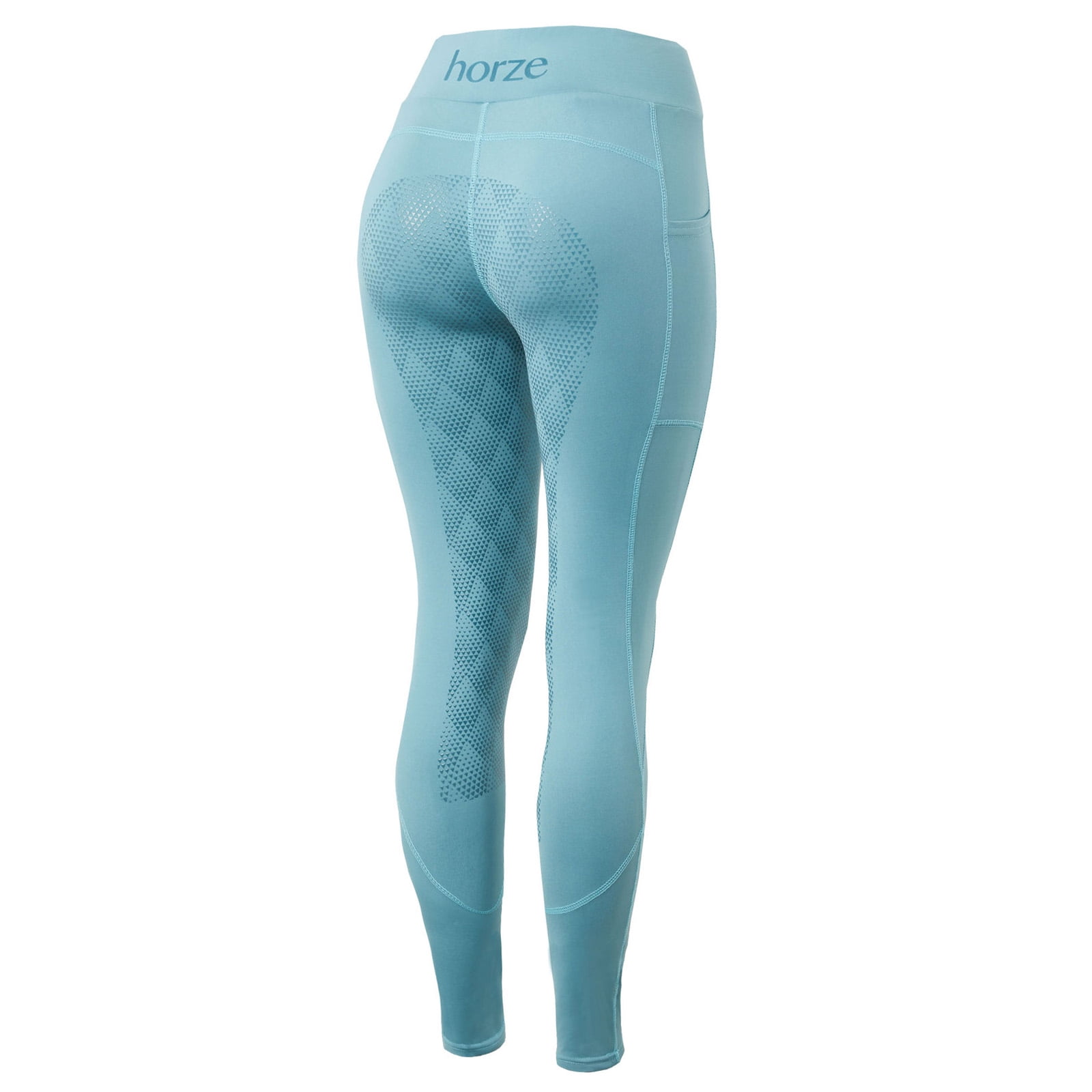 Horze Tifa Womens High Waist Full Seat Tights with Phone Pocket ...