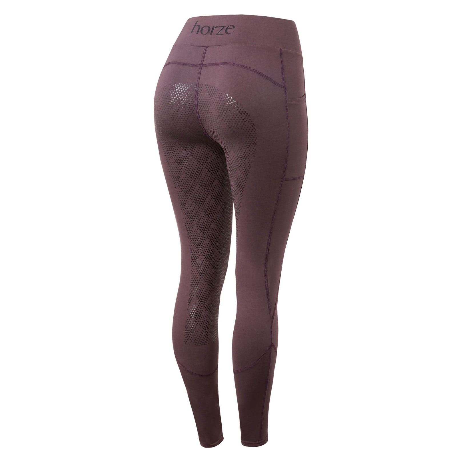 Horze Tifa Womens High Waist Full Seat Tights with Phone Pocket ...