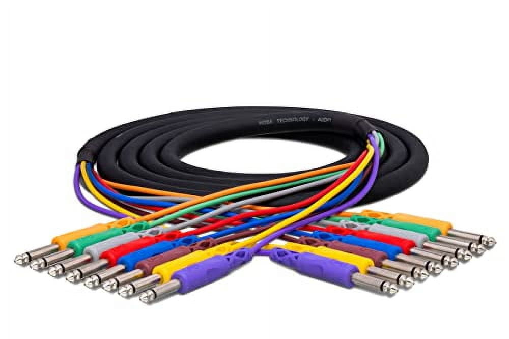Hosa CPP-803 8-channel 1/4-inch TS Male Snake - 9.9 foot - Walmart.com