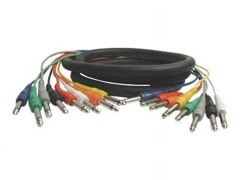 Hosa CPP800 Series 8 Channel 1/4" TS to 1/4" TS Snake 3 meters - Walmart.com