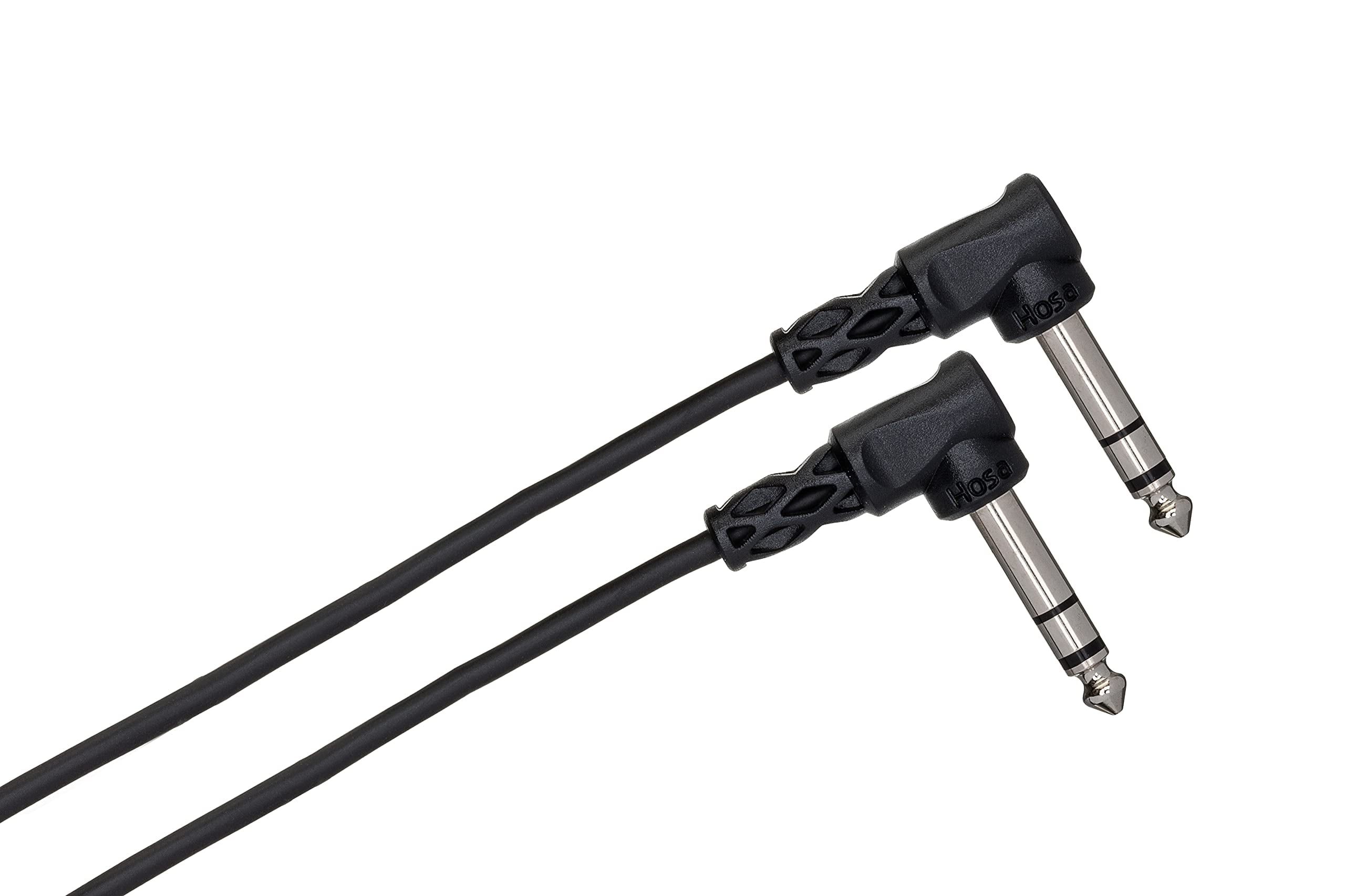 Hosa CSS-103RR Right Angled 1/4" TRS Balanced Interconnect Cable, 3 ...