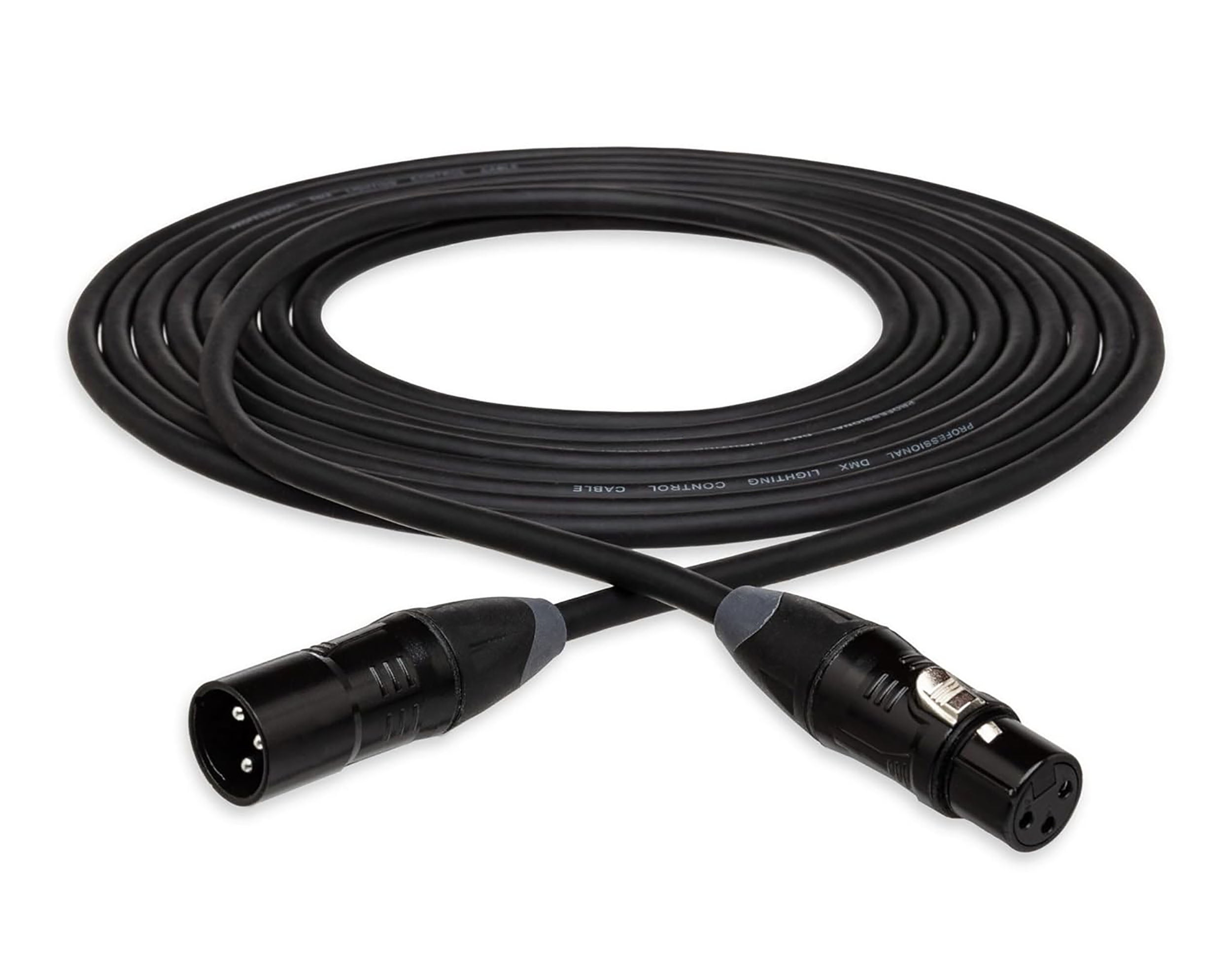 Hosa DMX-415, XLR 3-Pin Male to XLR 3-Pin Female Cable - 15 Ft ...
