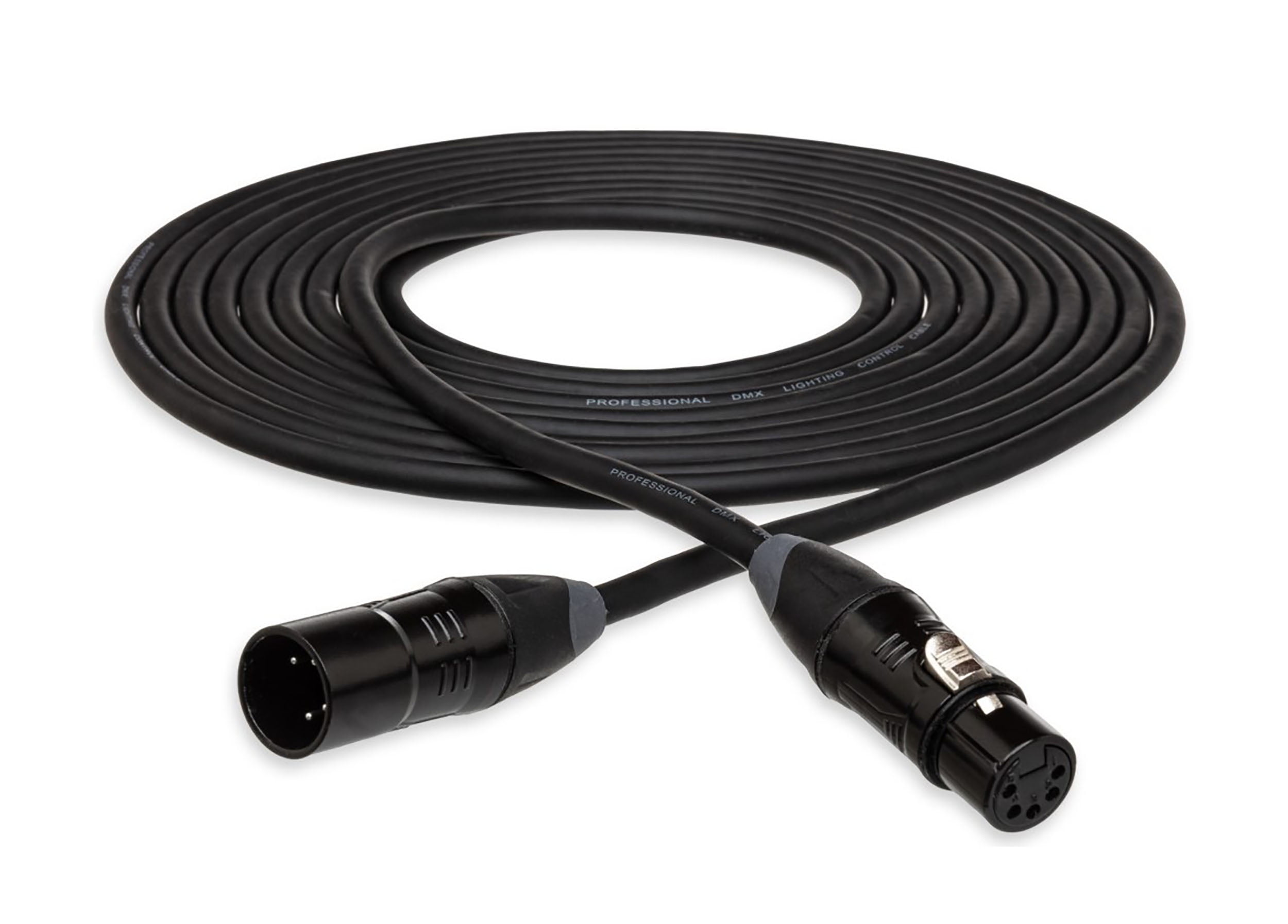 Hosa DMX-710, XLR 5-Pin Male to XLR 5-Pin Female Cables - 10 Ft ...