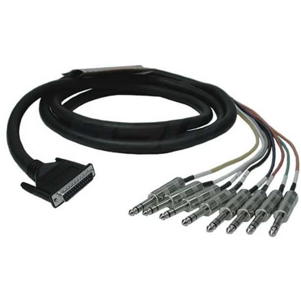 Hosa DTP-803 Snake DB25A to 1/4"" TRS 3 Meter - Walmart Business Supplies