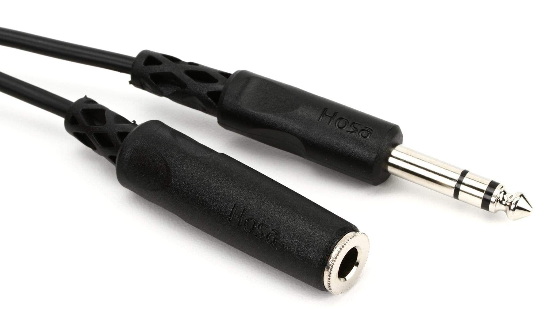 Hosa HPE-325 1/4" TRS to 1/4" TRS Headphone Extension Cable, 25 feet ...