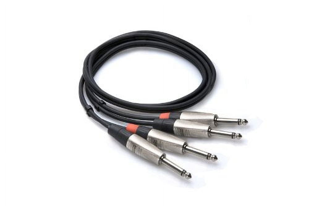 Hosa Pro Stereo Interconnect 10 ft Cable with Dual REAN 1/4" Connectors ...