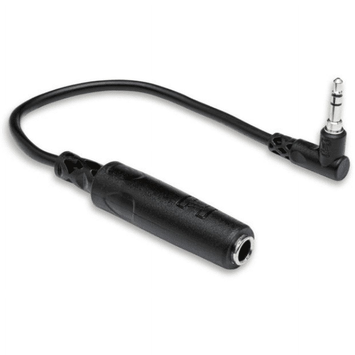 Hosa Technology Headphone Adapter, 1/4" TRS to Right-Angle 3.5mm, 6 ...