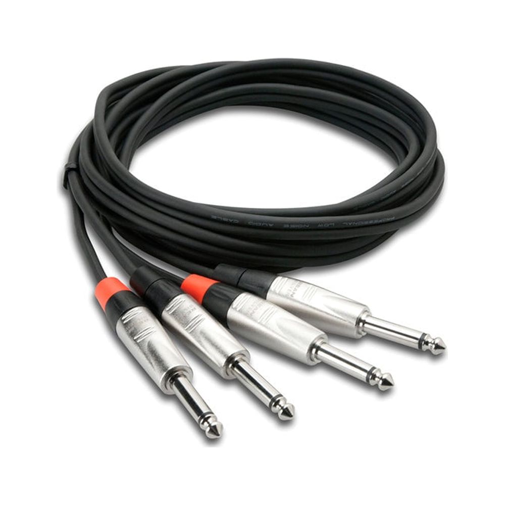 Hosa Pro Stereo Interconnect Cable, Dual 1/4 in. to 1/4 in. - 15 ft ...