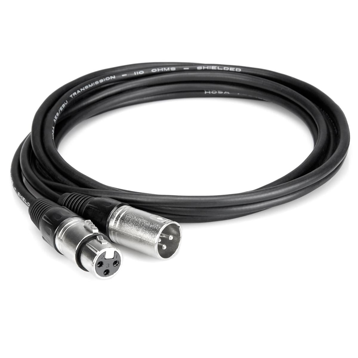 Hosa Technology 100' XLR3M to XLR3F 2x 24 AWG DMX512 Cable - Walmart ...