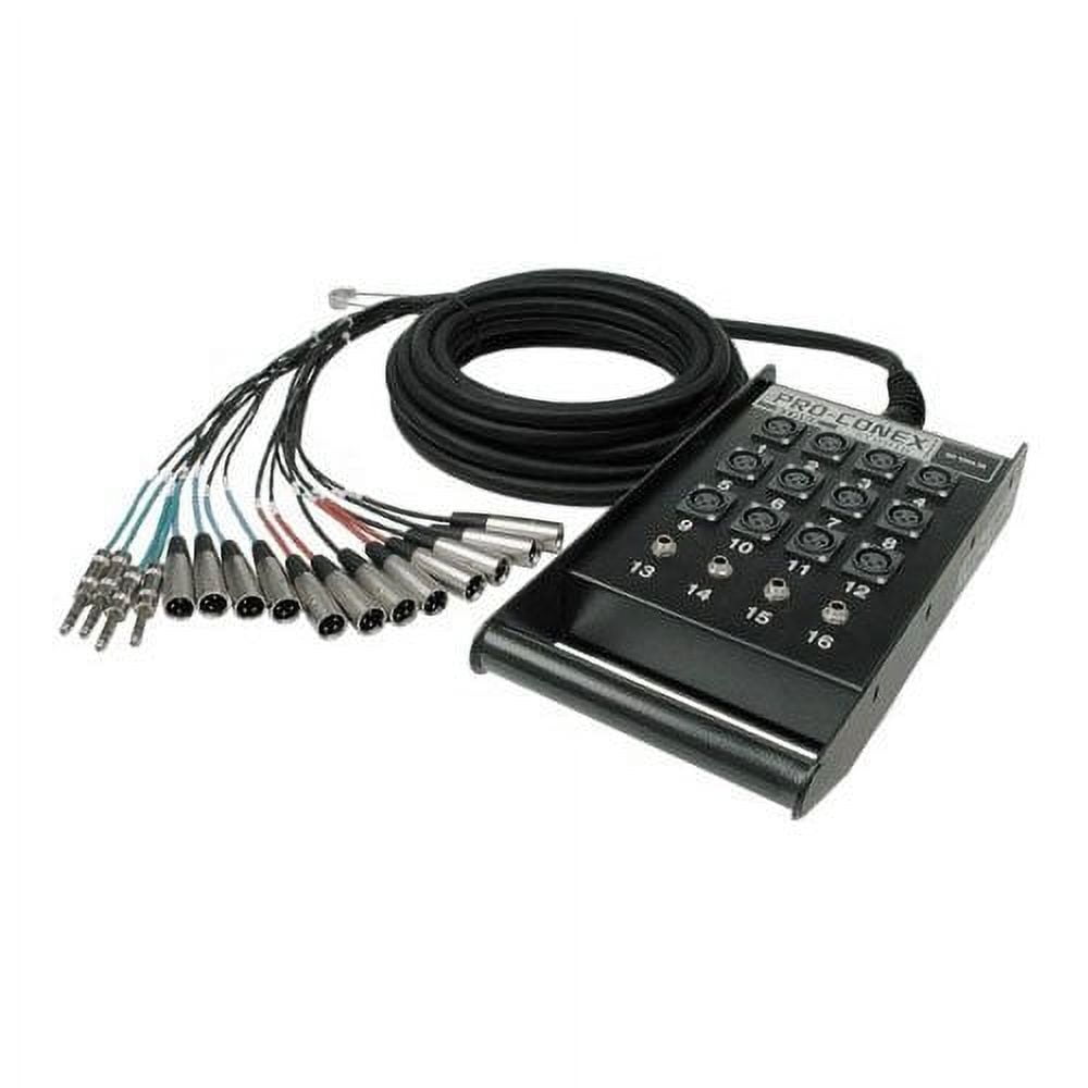 Hosa Technology 25' Stage Box Snake with 8 3-Pin XLR Send and 4 1/4 ...