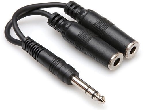 Hosa YPP-118 Y Cable 1/4 in TRS to Dual 1/4 in TRSF - Walmart.com