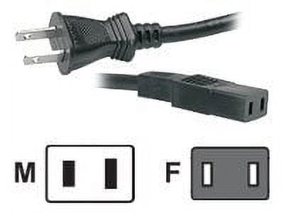 Hosa Technology PWC-178 Power Cord IEC C9 to NEMA 1 15P - 8 Foot ...
