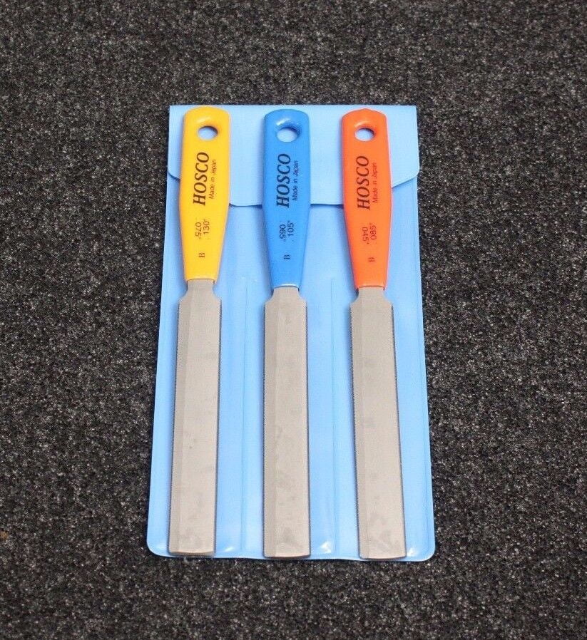 Hosco Bass Guitar Nut File Set, 3 double Sided Luthier Tools Ships From ...