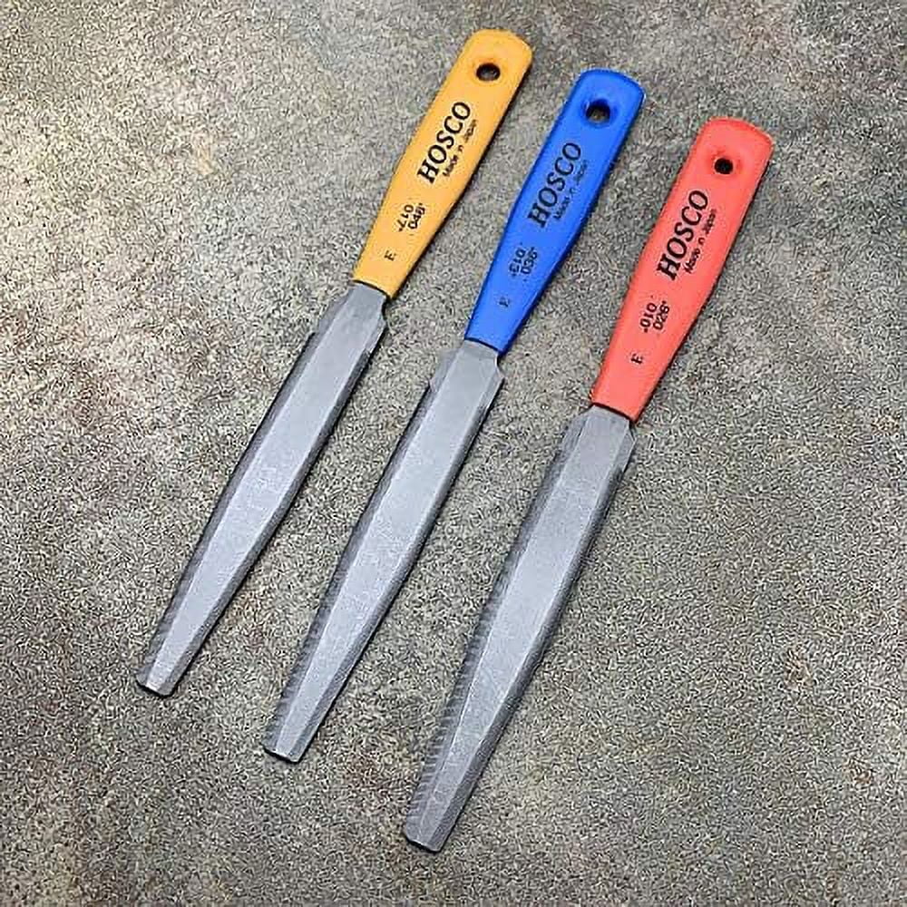 Hosco Set of 3 Double Edge Electric Guitar Nut File TL-NF3E - Walmart.com