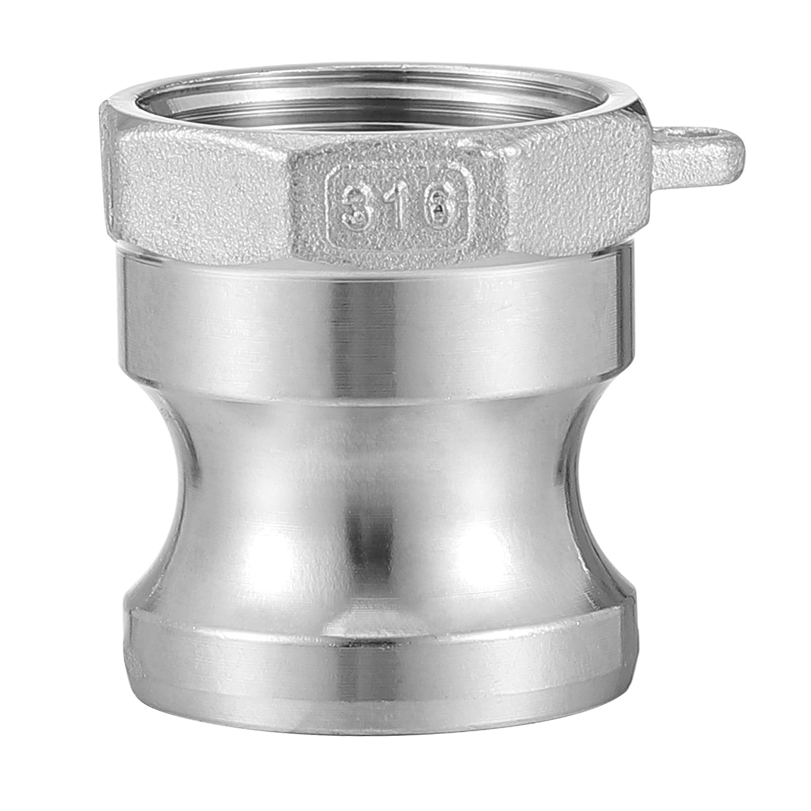 Hose Adapter Camlock Quick Coupling Check Valve Groove Silver - Walmart.com