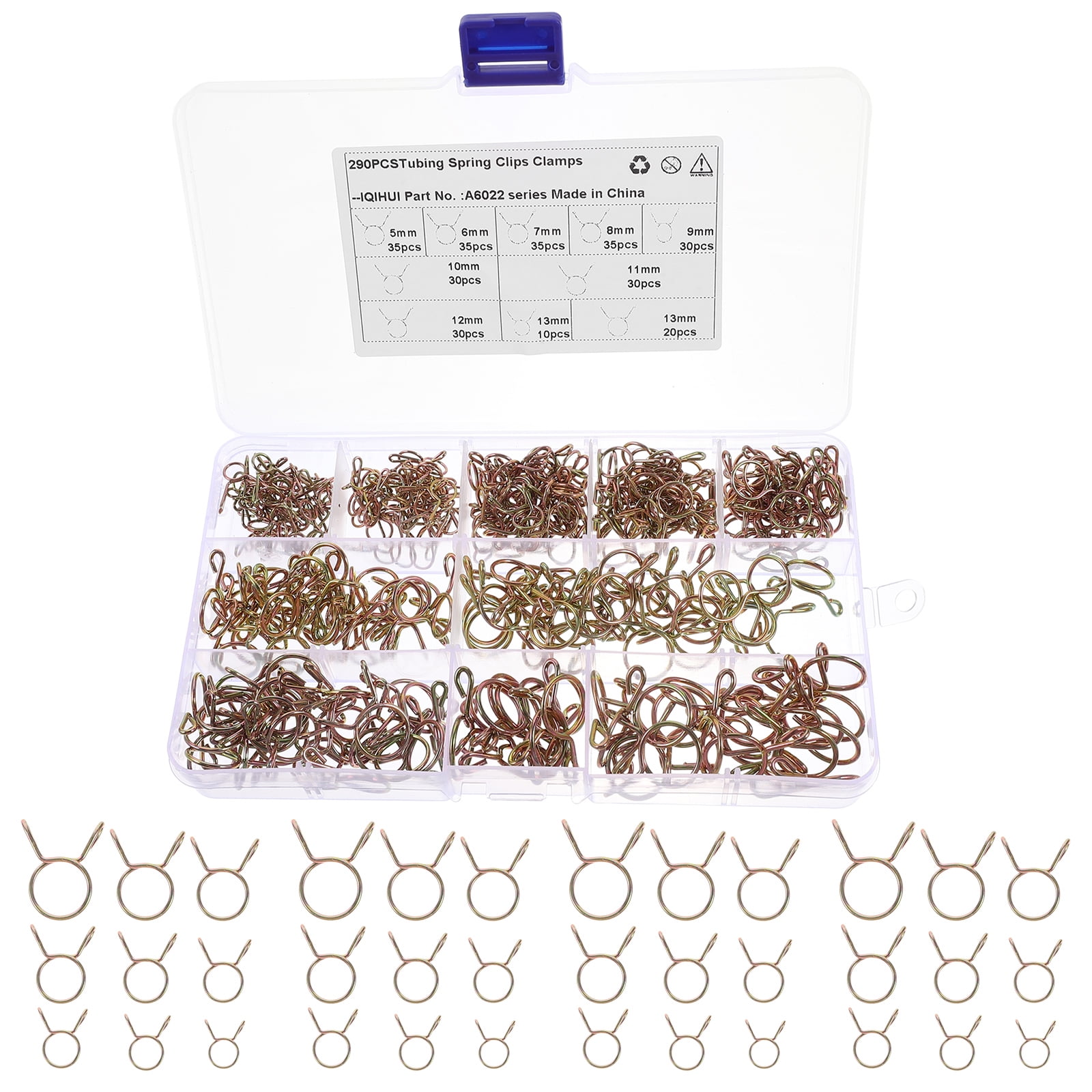 Hose Band Clamp Bandy Spring Clips Small Clamps Fuel Line Water ...