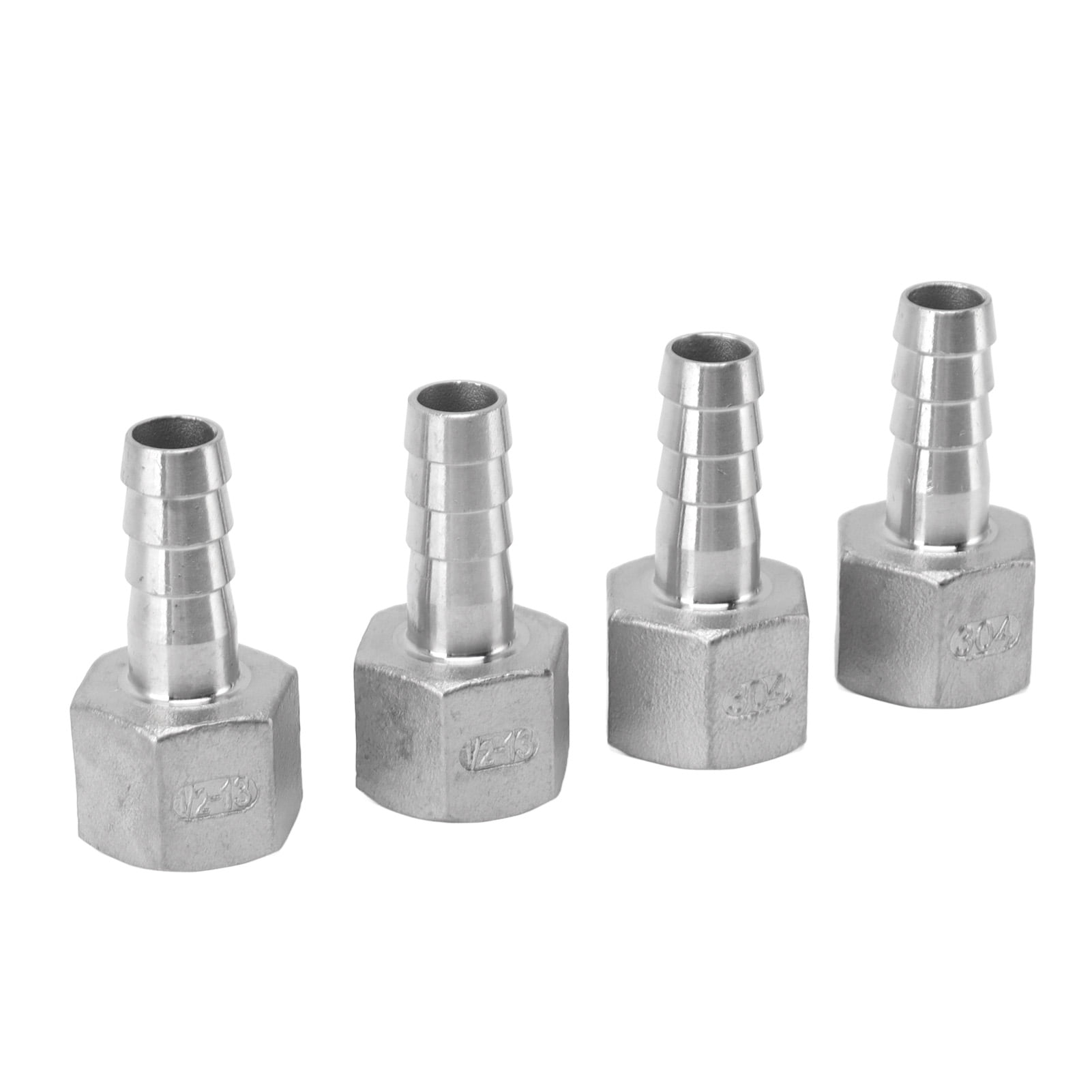 Hose Barb Quick Connector Coupler Air Fitting, 4pcs Stainless Steel Air ...