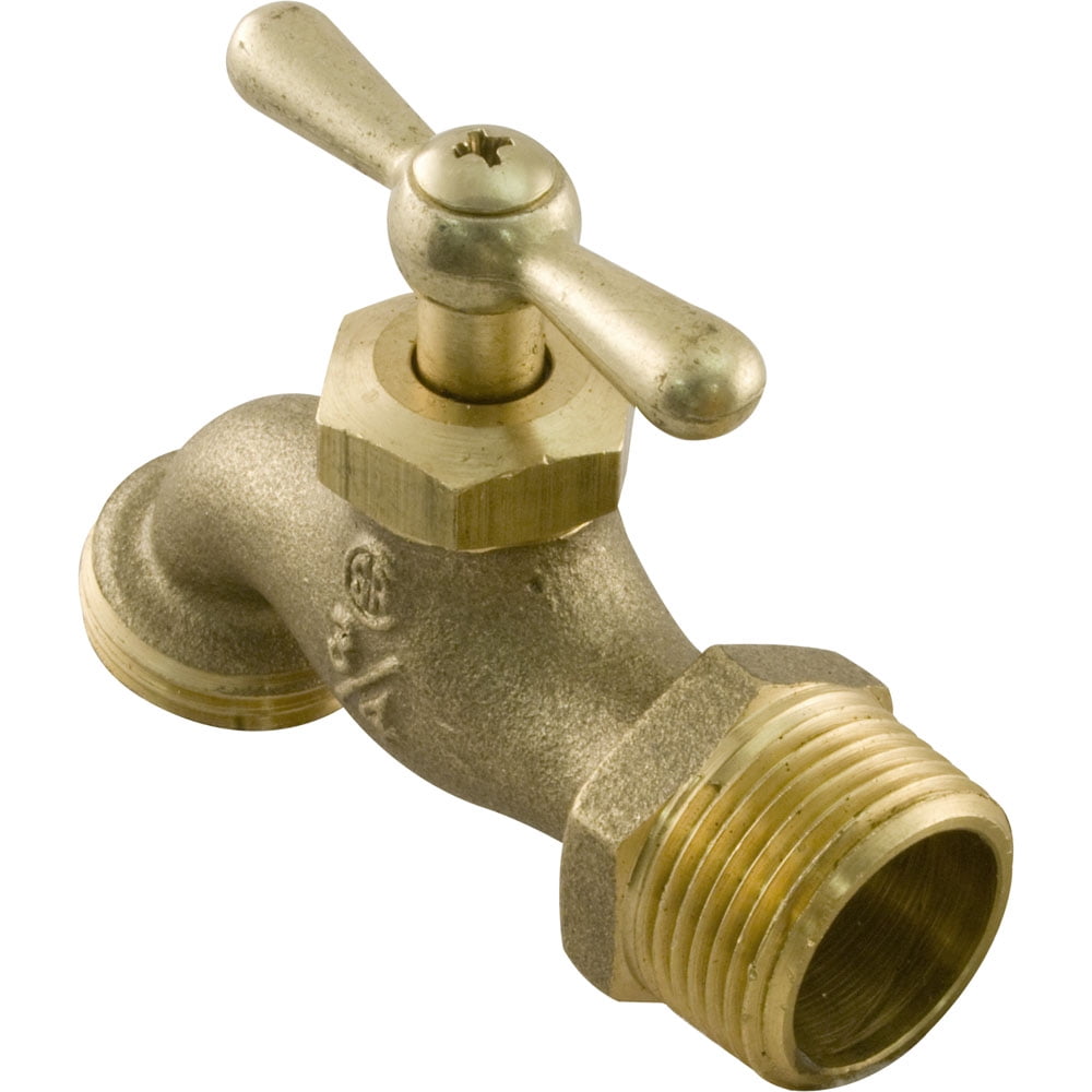 Hose Bib, 3/4" Male Pipe Thread, Brass - Walmart.com