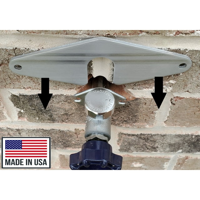 Hose Bib Buddy - Outdoor Faucet Securing Plate 1-pack - Walmart.com