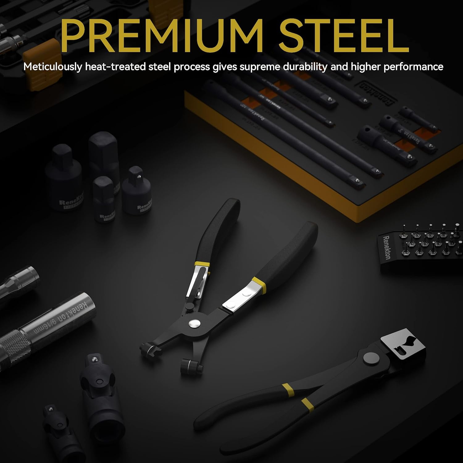 Hose Clamp Plier Swivel Flat Band for Removal and Installation of Flat ...