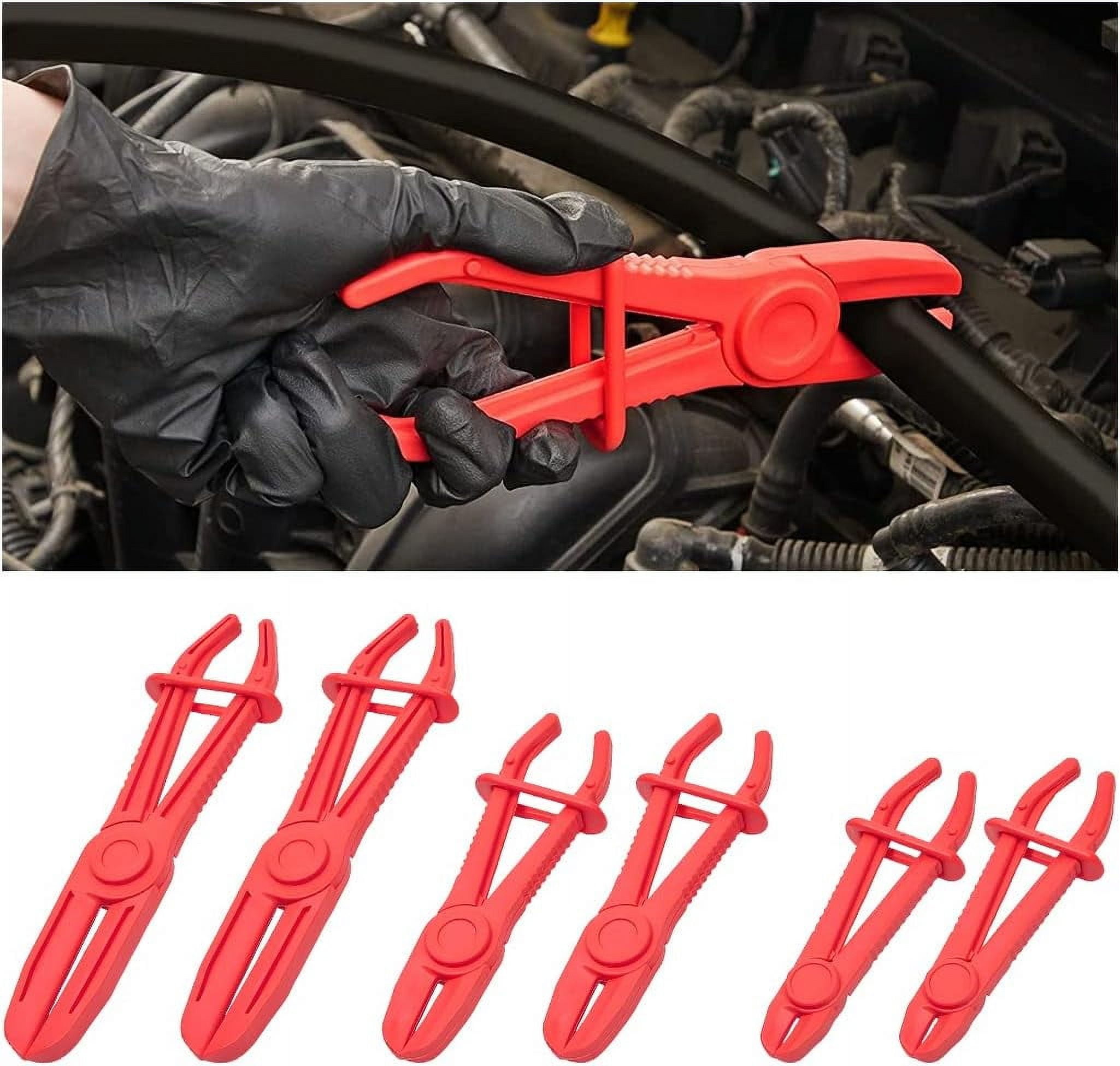 Hose Clamp Pliers, 6 Pack 3 Size Line Pinch Clamps Set, Plastic Hose ...