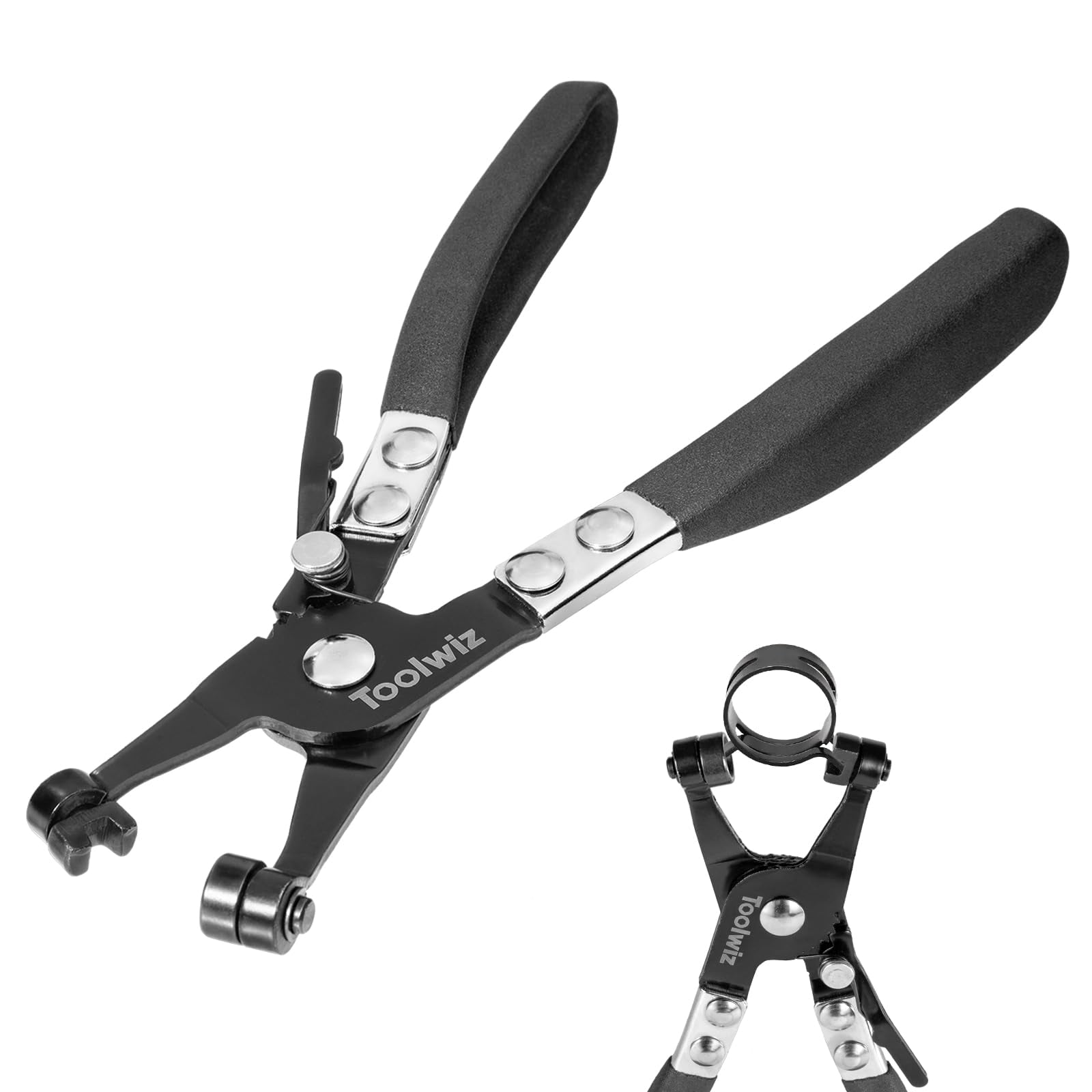 Hose Clamp Pliers Heavy Duty Hose Clamp Tool with Locking Device and Non-Slip Handle Removal and ...