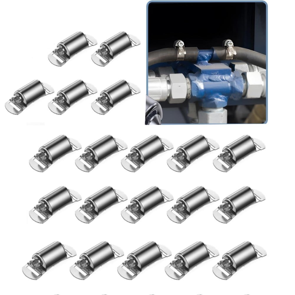 Hose Clamps Fasteners Hose Clamps DIY Kit 304 Stainless Steel Stronger ...