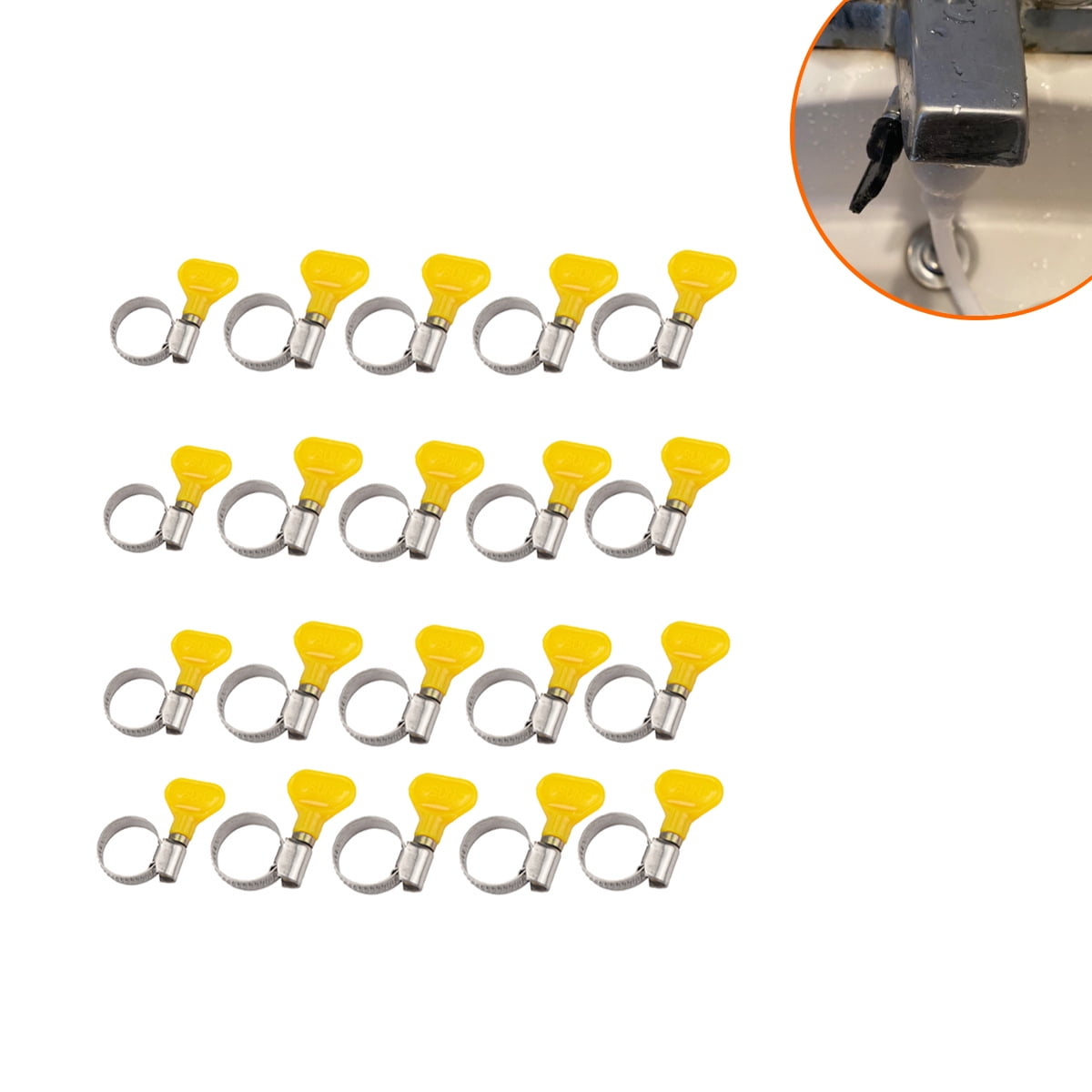 Hose Clips Adjustable Hose Clamp Adjustable Pipe Clamps Clips Fastening ...