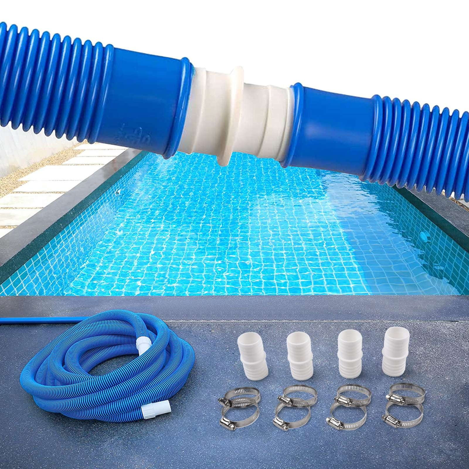 Hose Connector with 38mm Hose Clamps – Pool Hose Adapter 4+8 Smile Home ...