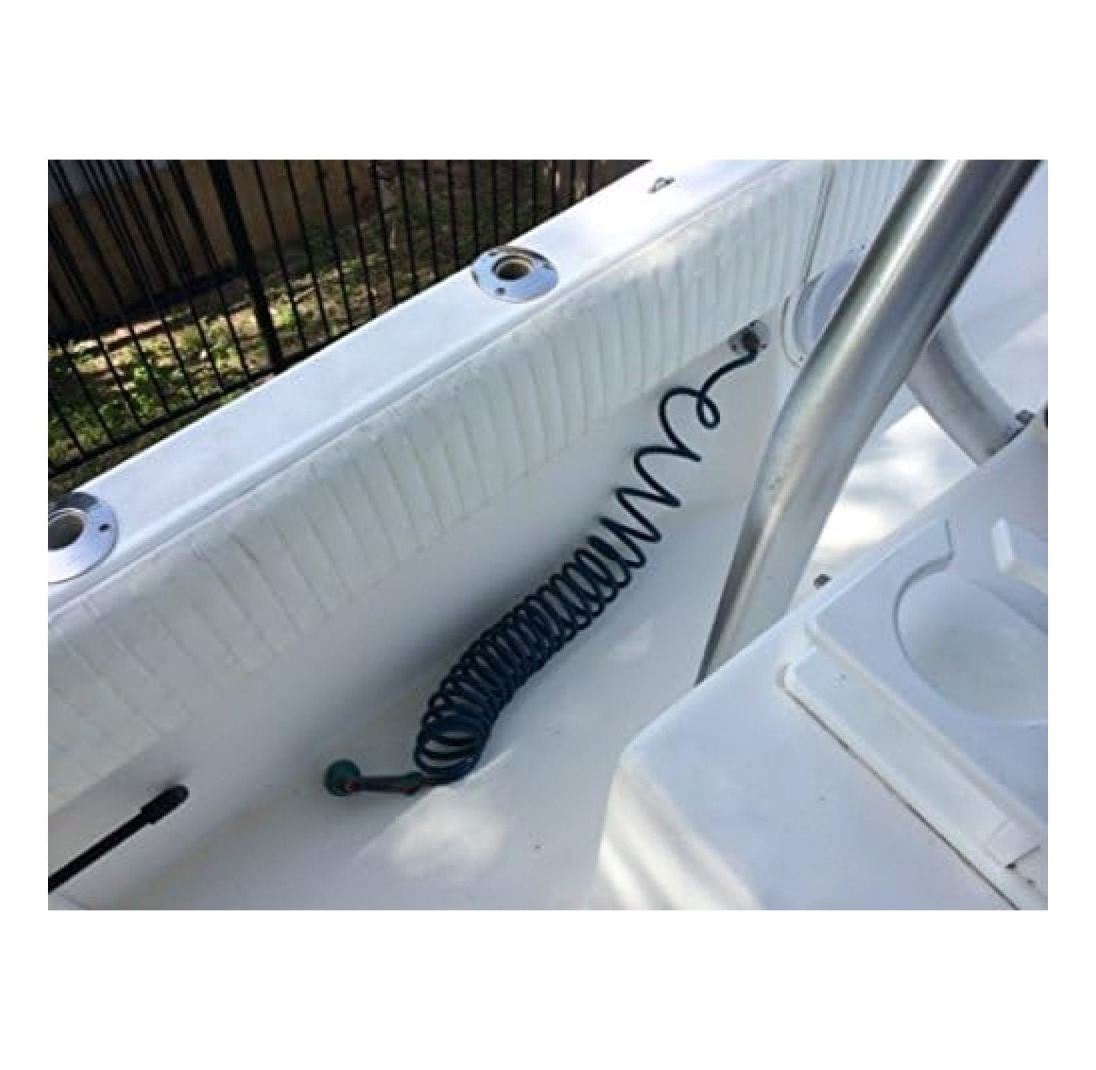 Hose Hammock - Coiled Washdown Hose Storage (Gray, Stainless Screws ...
