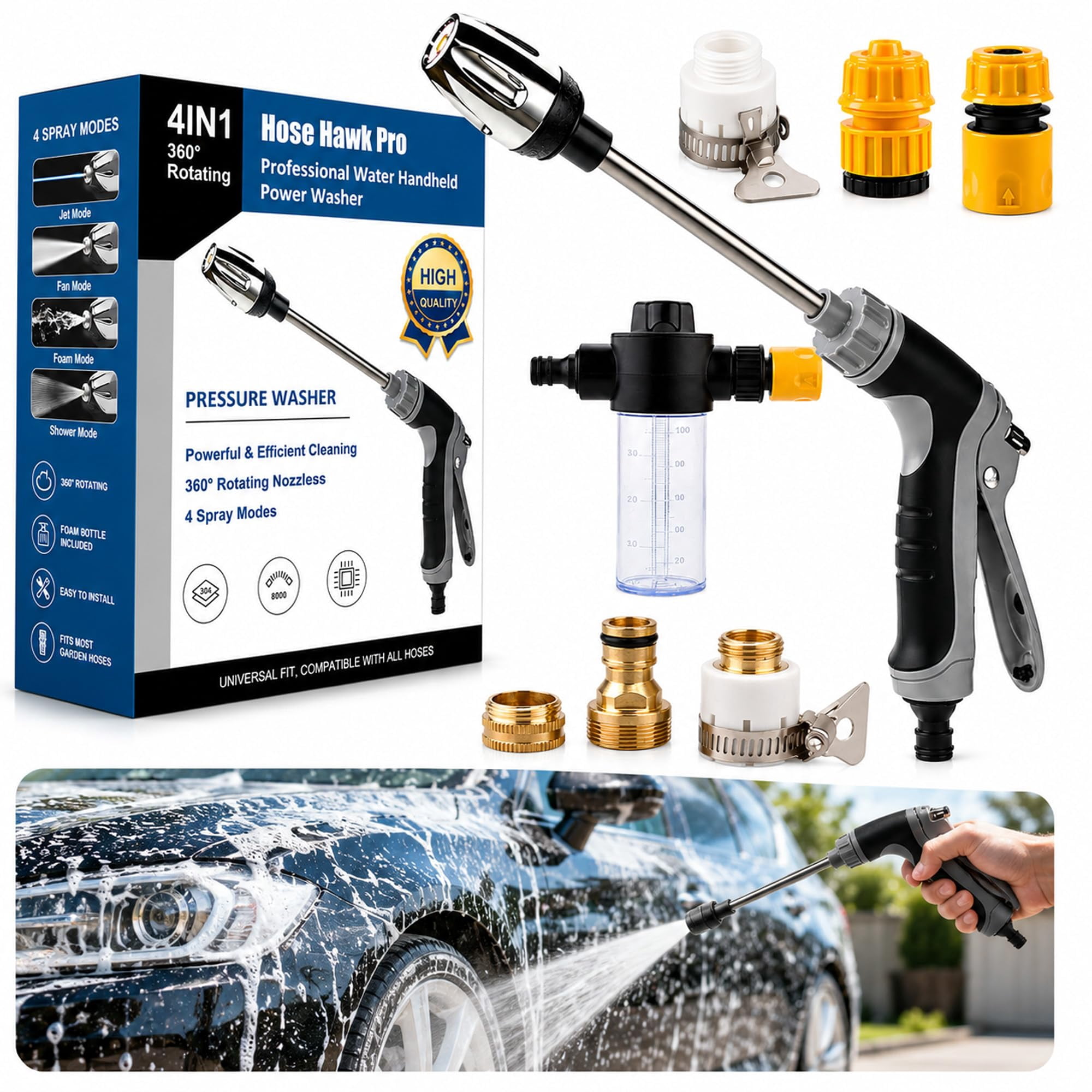 Hose Hawk Pro Pressure Washer, Hosehawk Pro - Professional Water ...