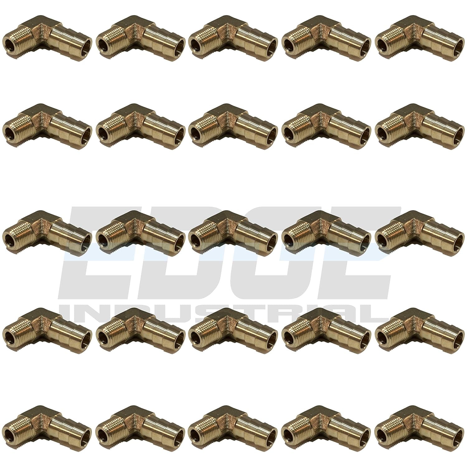 Hose ID to 1/8" Male NPT MNPT 90 Degree Brass Elbow Fitting Fuel/AIR ...