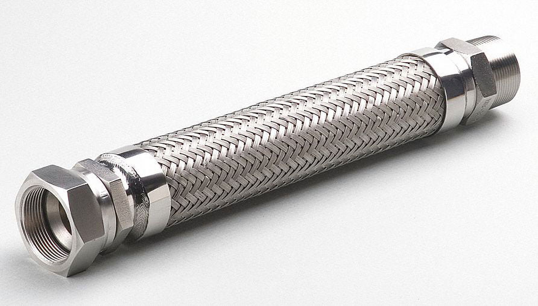 Hose Master Flexible Metal Hose Assembly,1/2"I.D.18" GZ050SHXJ180 ...