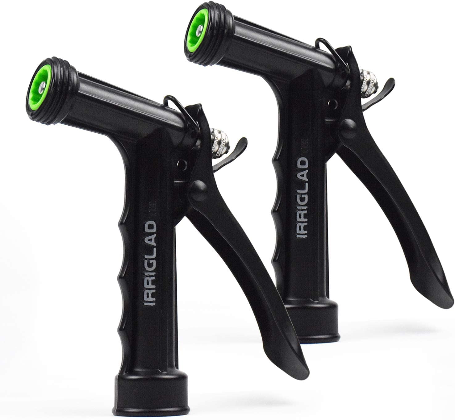 Hose Nozzle 2 Pack, Full Size Pistol Grip Water Nozzle Sprayer with ...