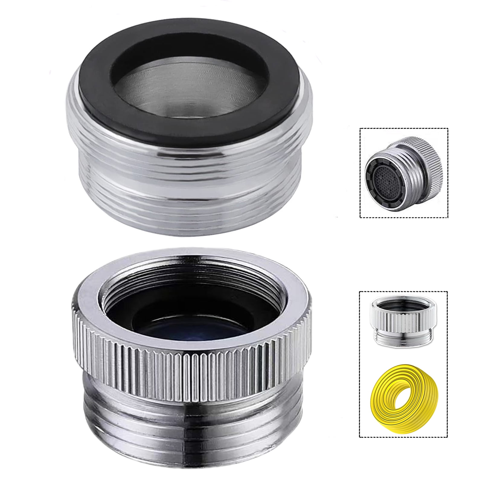 Hose Quick Connect, 3/4 Inch GHT Thread Garden Hose Quick Connector No ...