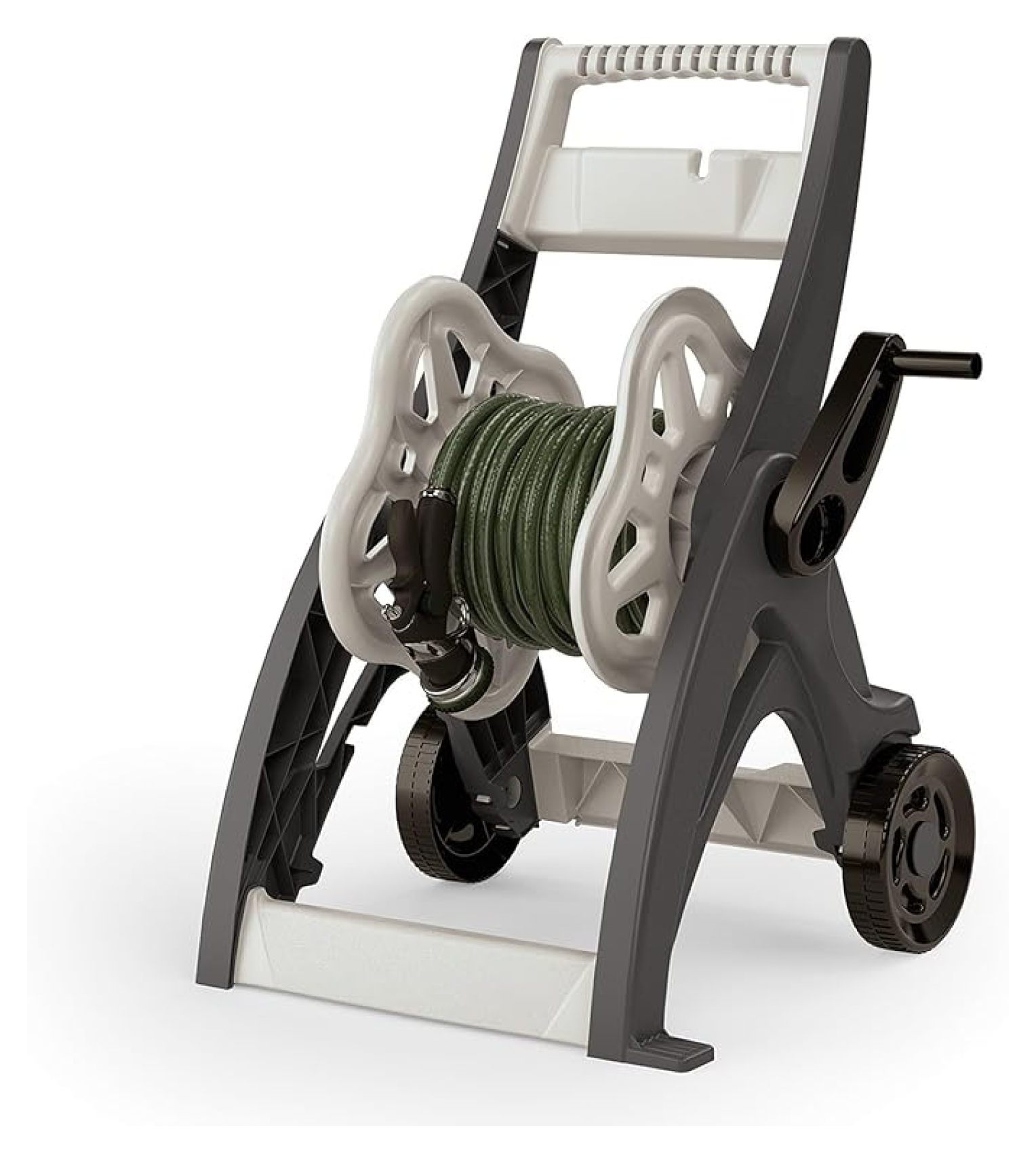 Hose Reel Cart 175ft Garden Hose Storage - Gray - Lawn & Patio Reel ...